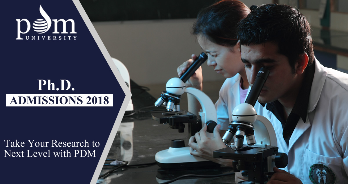 Doctoral Programs (Ph.D.) - PDM University, Bahadurgarh (Delhi NCR), India