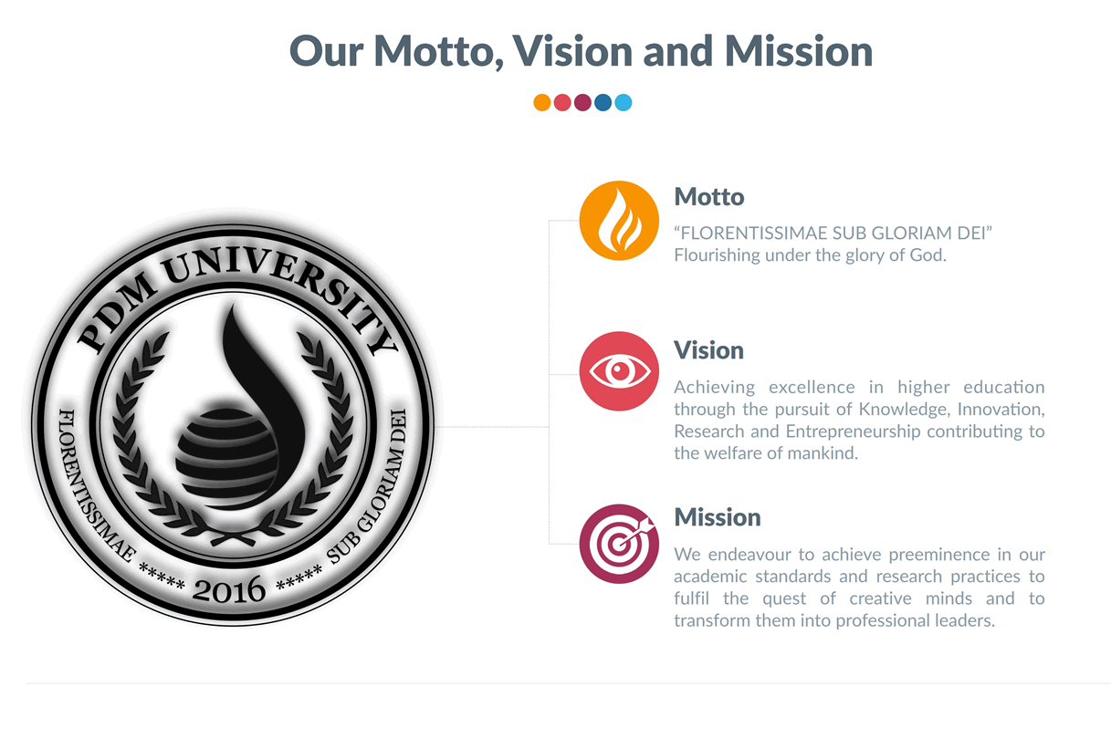 Mission & Vision - PDM University, Bahadurgarh (Delhi NCR), India