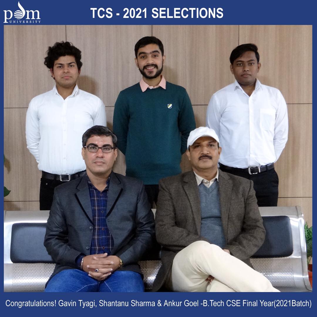 TCS 2021 Selections - PDM University, Bahadurgarh (Delhi NCR), India